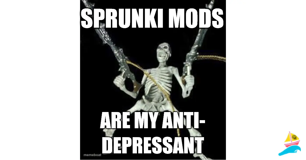 skeleton with guns meme